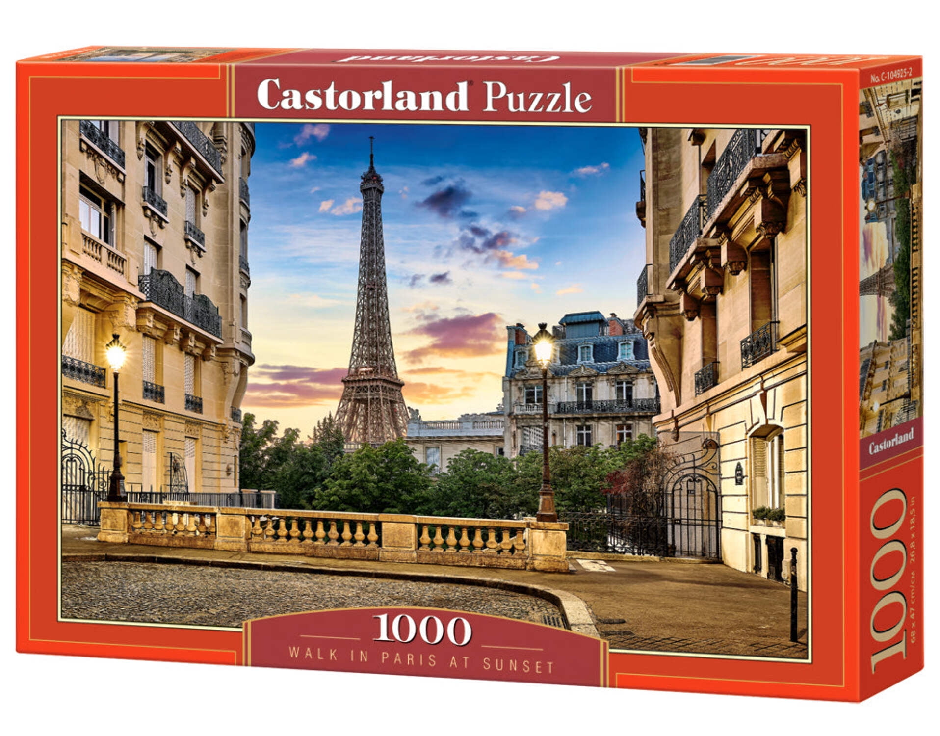 1000 Piece Jigsaw Puzzle, Walk in Paris at Sunset, Puzzle of France ...