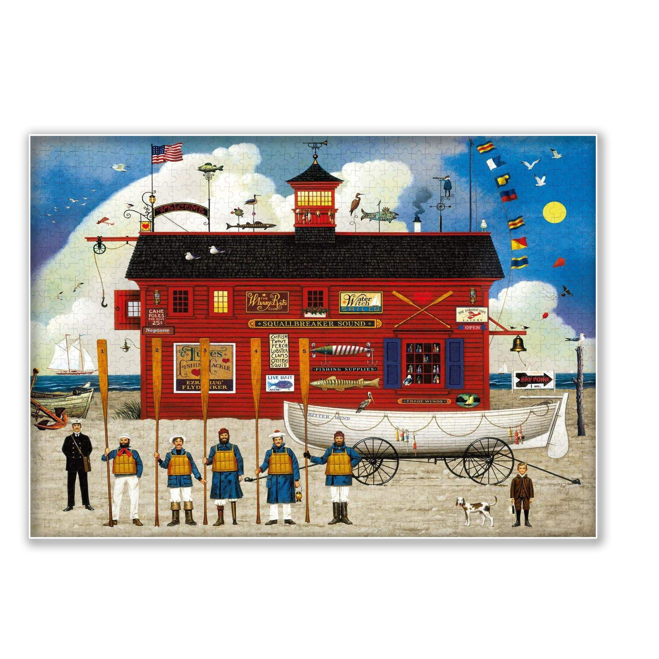 1000 Piece Jigsaw Puzzle - boatman Adult Challenge Jigsaw Game Game ...