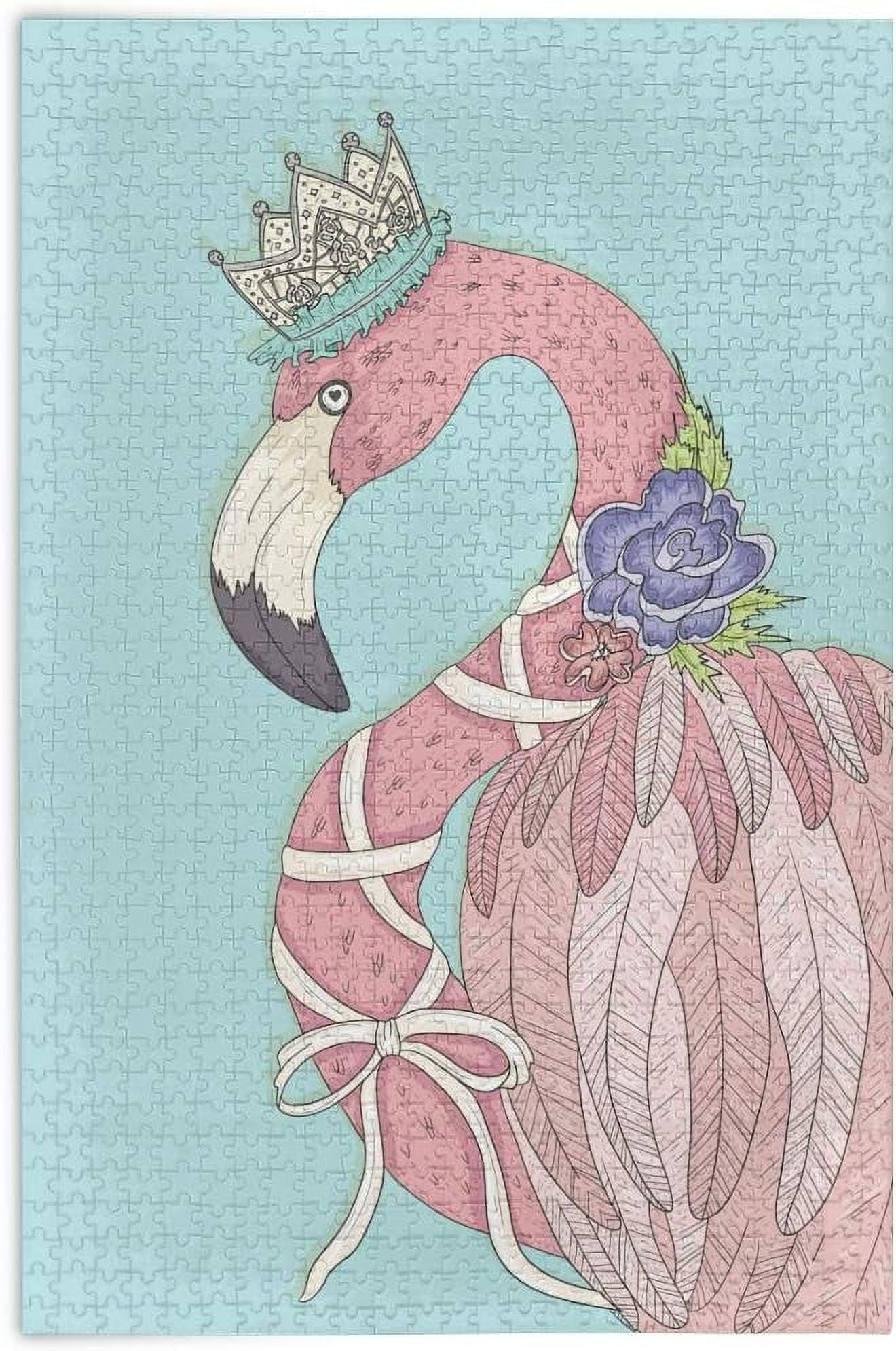 1000 Piece Jigsaw Puzzle for Adults Kids, Elegant Flamingo Fun Puzzles ...