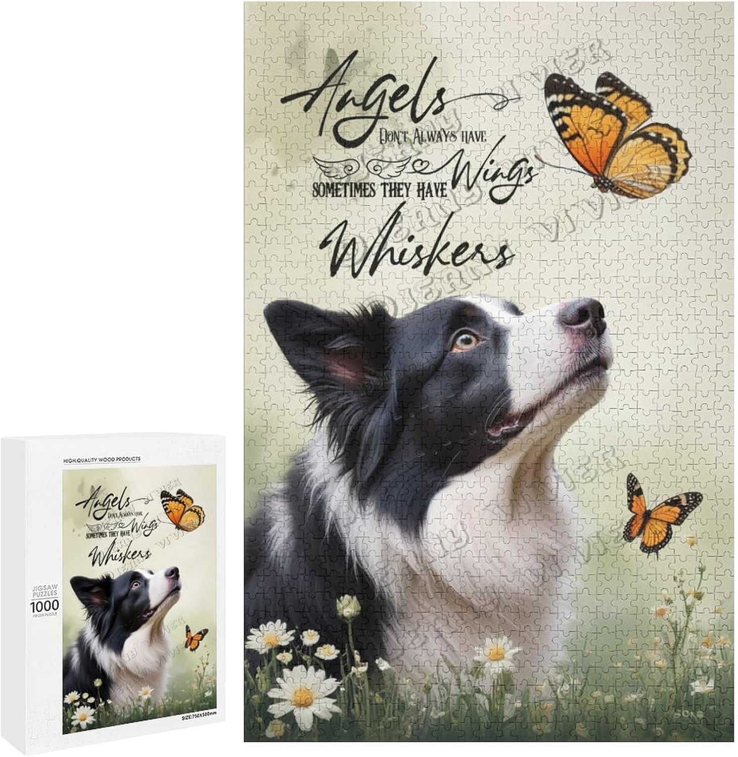 1000 Piece Jigsaw Puzzle for Adults - Wood Puzzles - Delightful Border ...