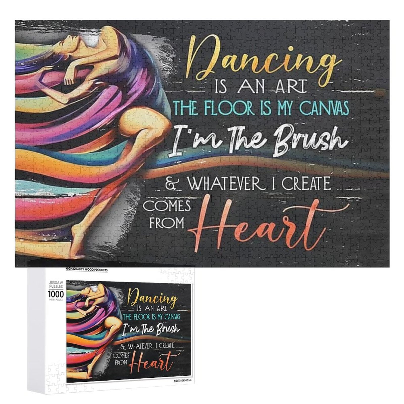 1000 Piece Jigsaw Puzzle for Adults and Families - Ballet Dancing Is An ...