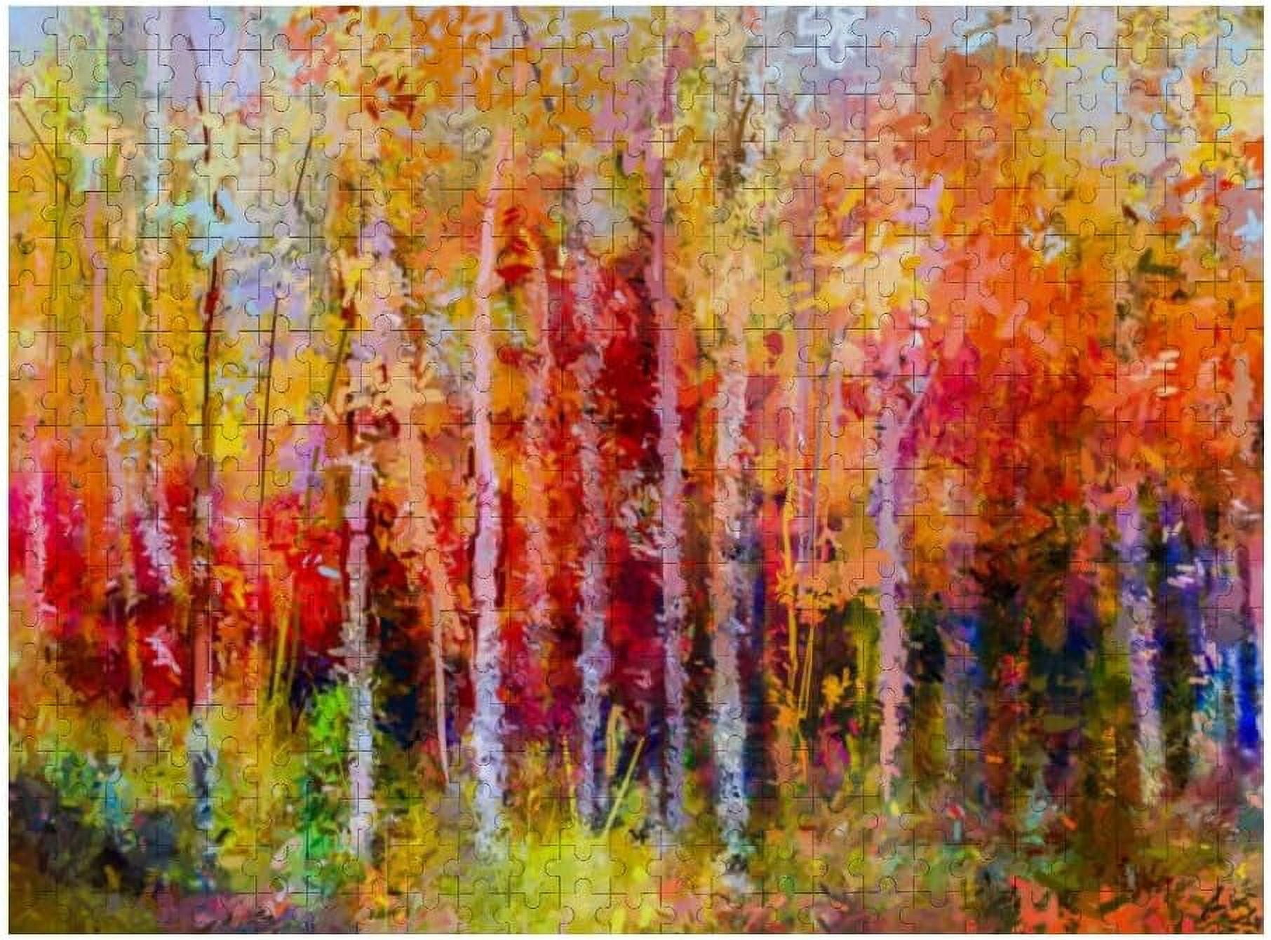 1000 Piece Jigsaw Puzzle for Kids Adults - Colorful Autumn Trees Fun ...