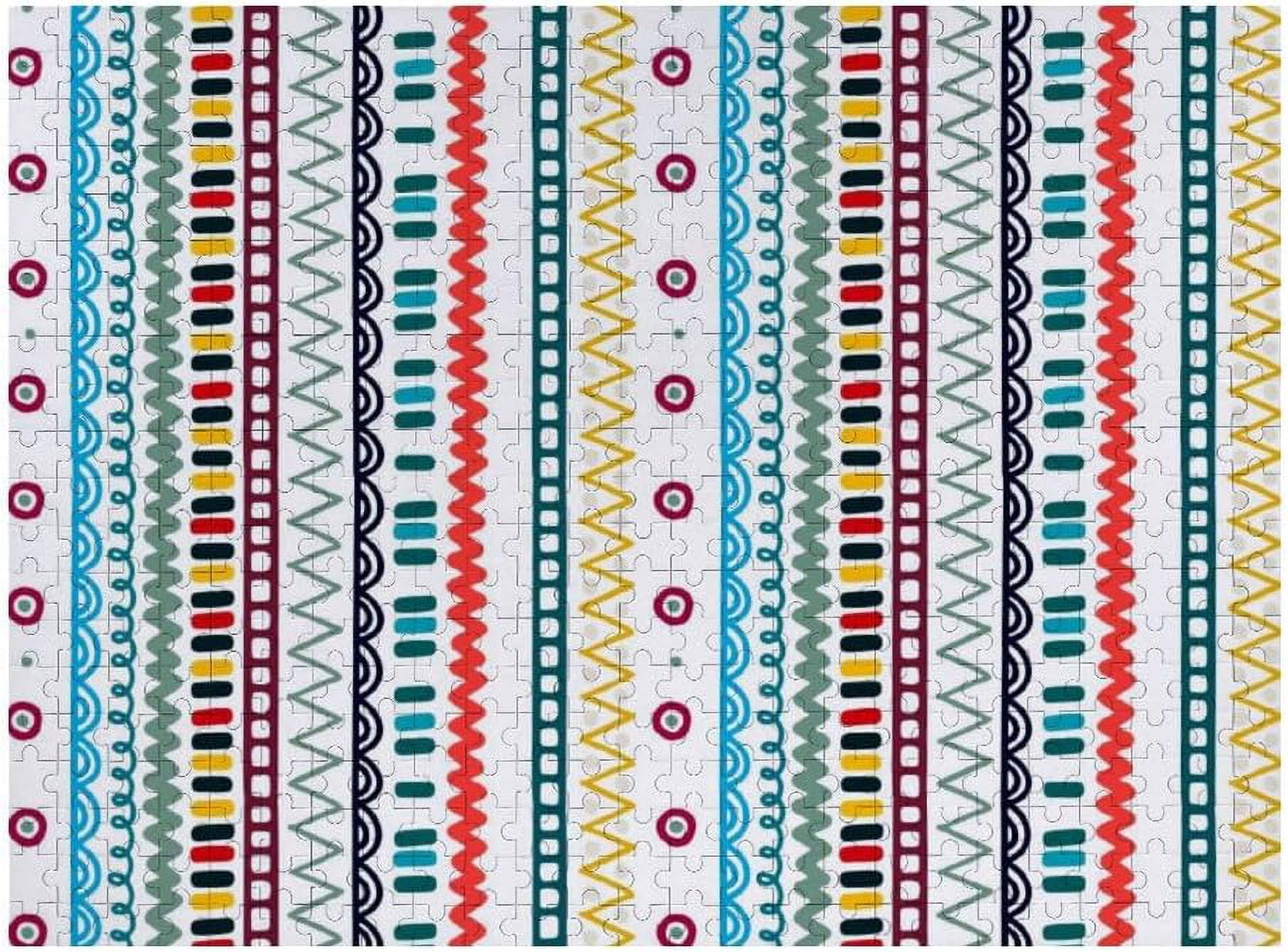 1000 Piece Jigsaw Puzzle for Kids Adults - Tribal Ethnic Vintage Fun ...