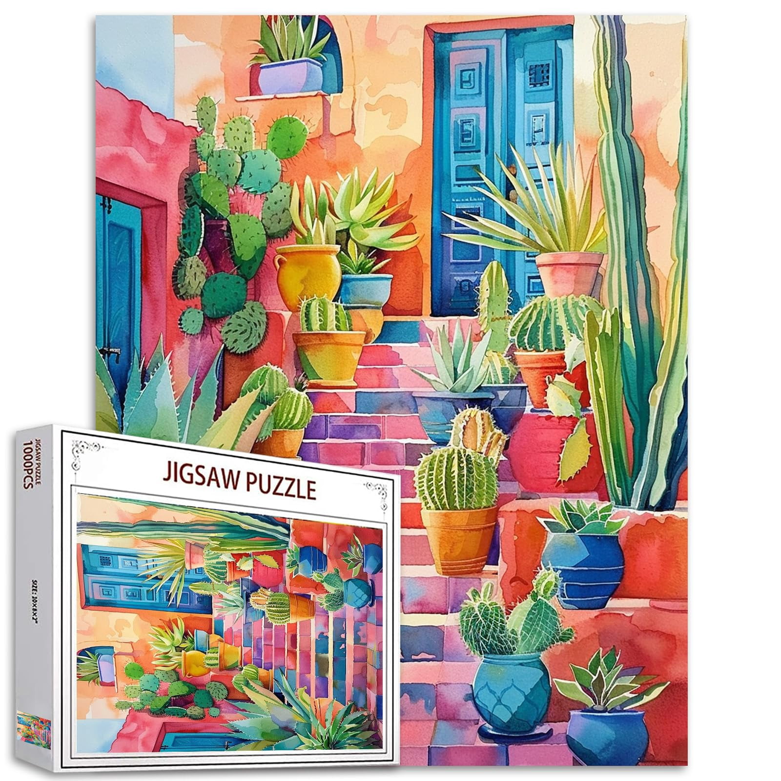 1000 Piece Jigsaw Puzzles AIF4 for Adults Graffitic Building Jigsaw ...