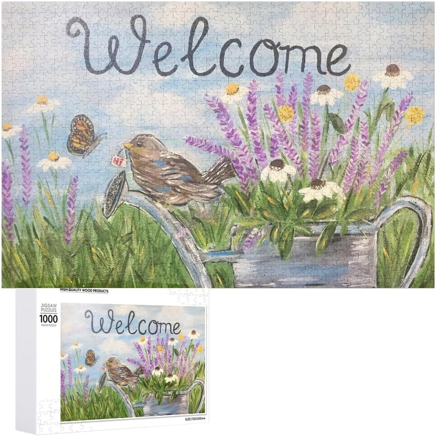 1000 Piece Jigsaw Puzzles Bird Lover Welcome Spring Puzzles for Adults ...