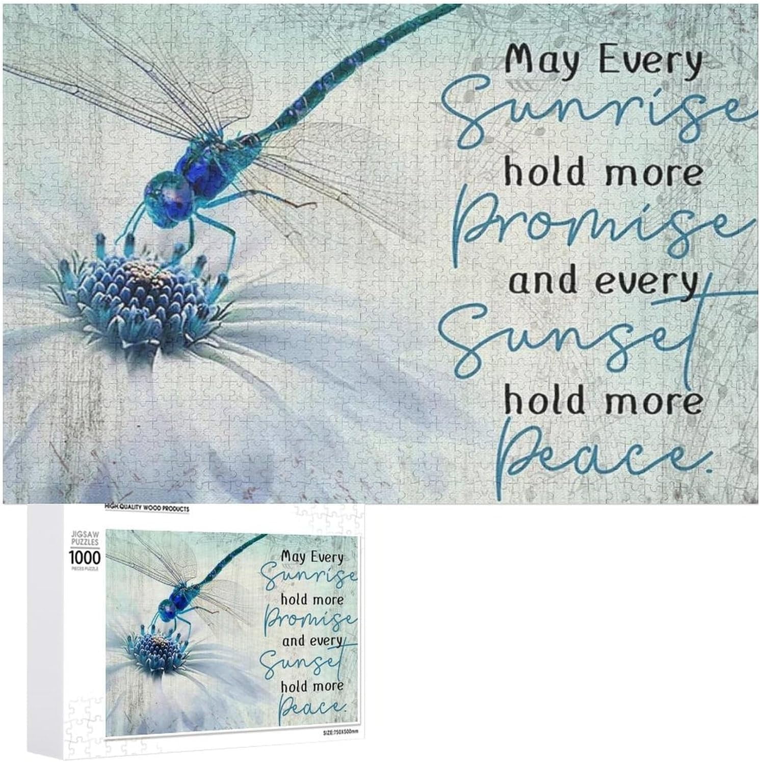 1000 Piece Jigsaw Puzzles Dandelion and Butterfly Today Only Happens ...