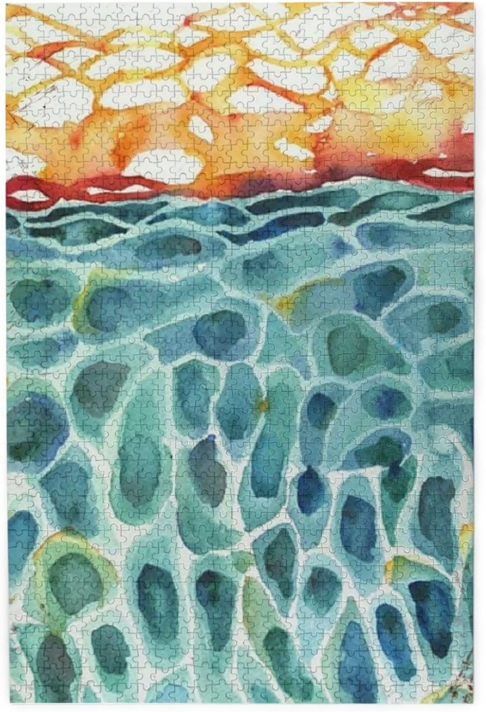 1000 Piece Jigsaw Puzzles Skin Histology Watercolor Puzzles for Adults ...