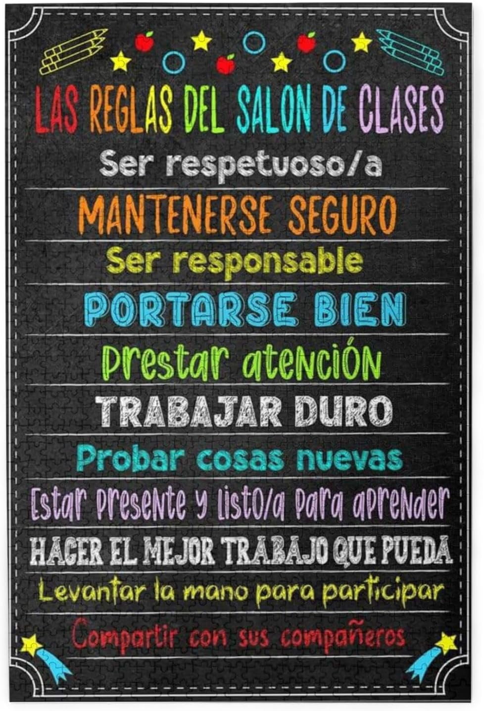 1000 Piece Jigsaw Puzzles Spanishs for Classrooms Motivational Spanish ...