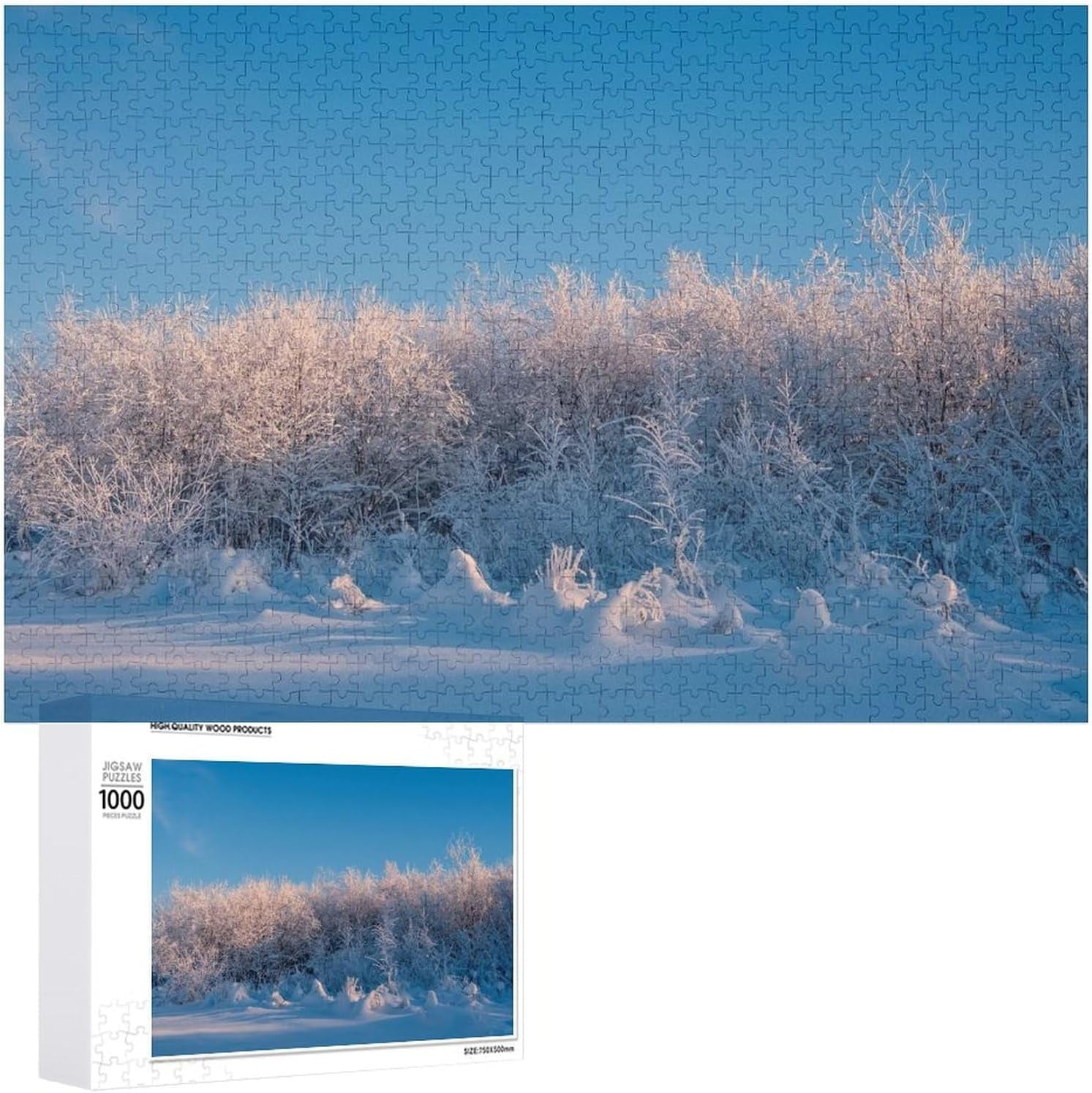 1000 Piece Jigsaw Puzzles Winter Snow Puzzle for Adults Puzzle Jigsaw ...