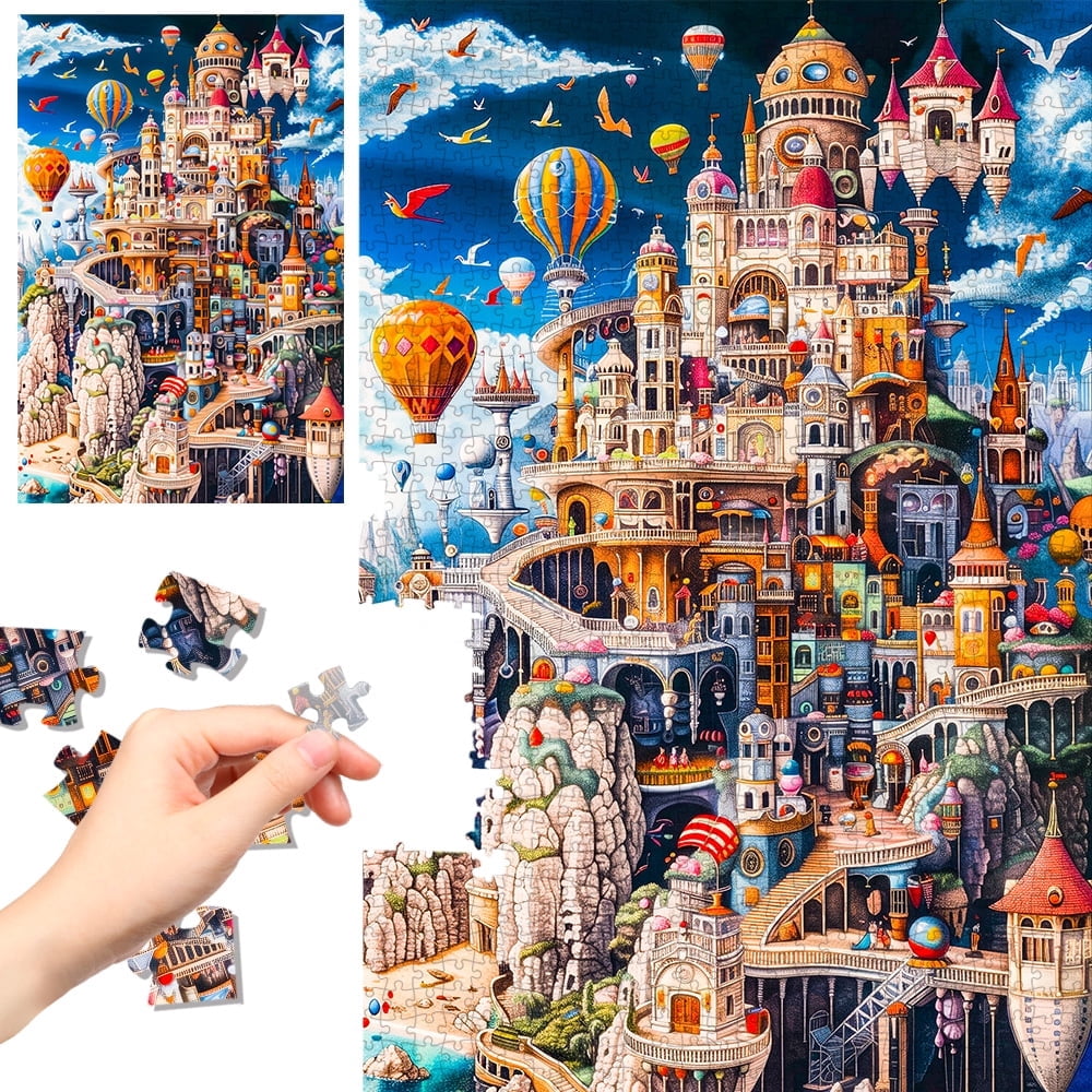 1000 Piece Jigsaw Puzzles for Adults - Challenging Landscape Art with ...