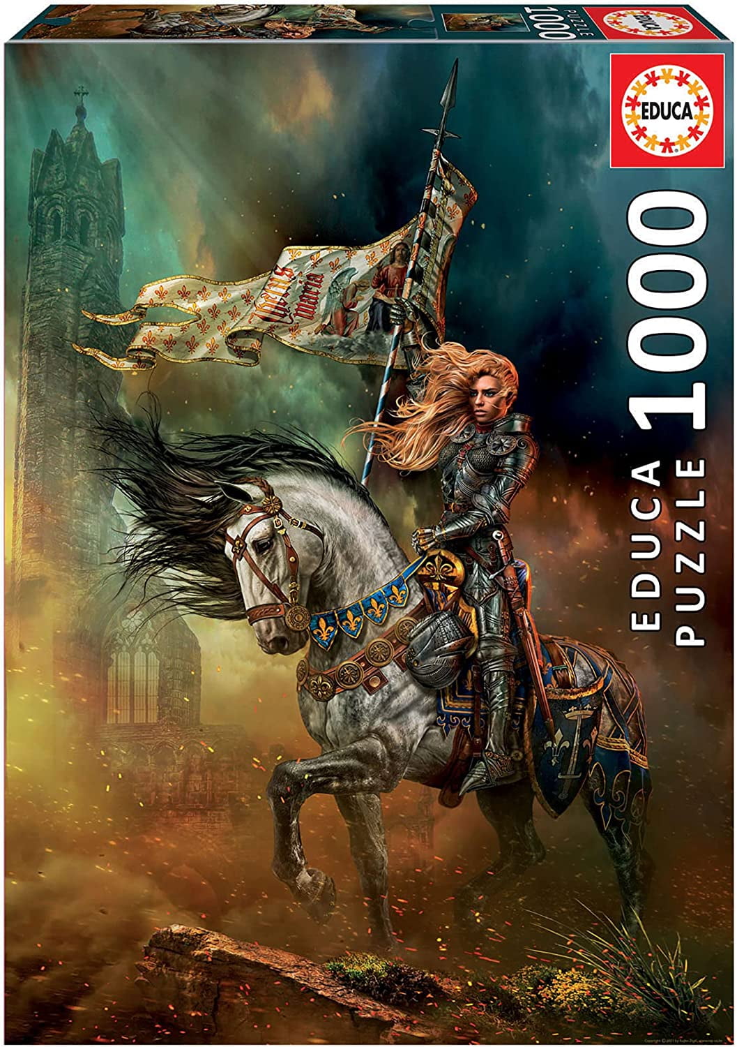 1000 Piece Joan of Arc Jigsaw Puzzle by Educa Borras - Walmart.com