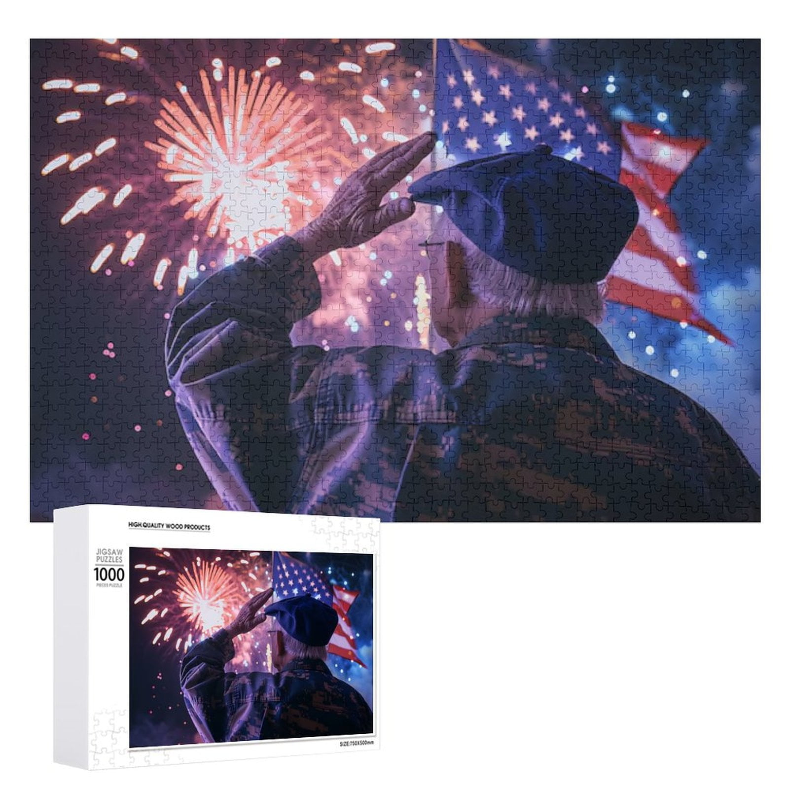 1000-Piece July 4th Puzzle - Perfect for Family Game Night, Precision ...