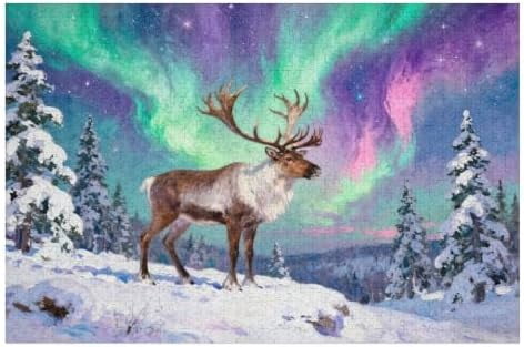 1000 Piece Majestic Deer Dust-Free Puzzle for Adults, 30x20 in – Vivid ...