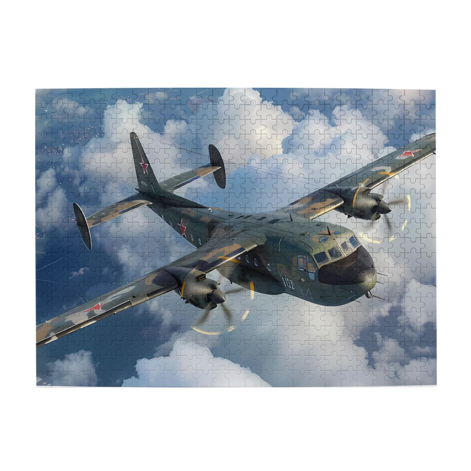 1000 Piece Military Cargo Plane Jigsaw Puzzle For Adults Detailed Air ...