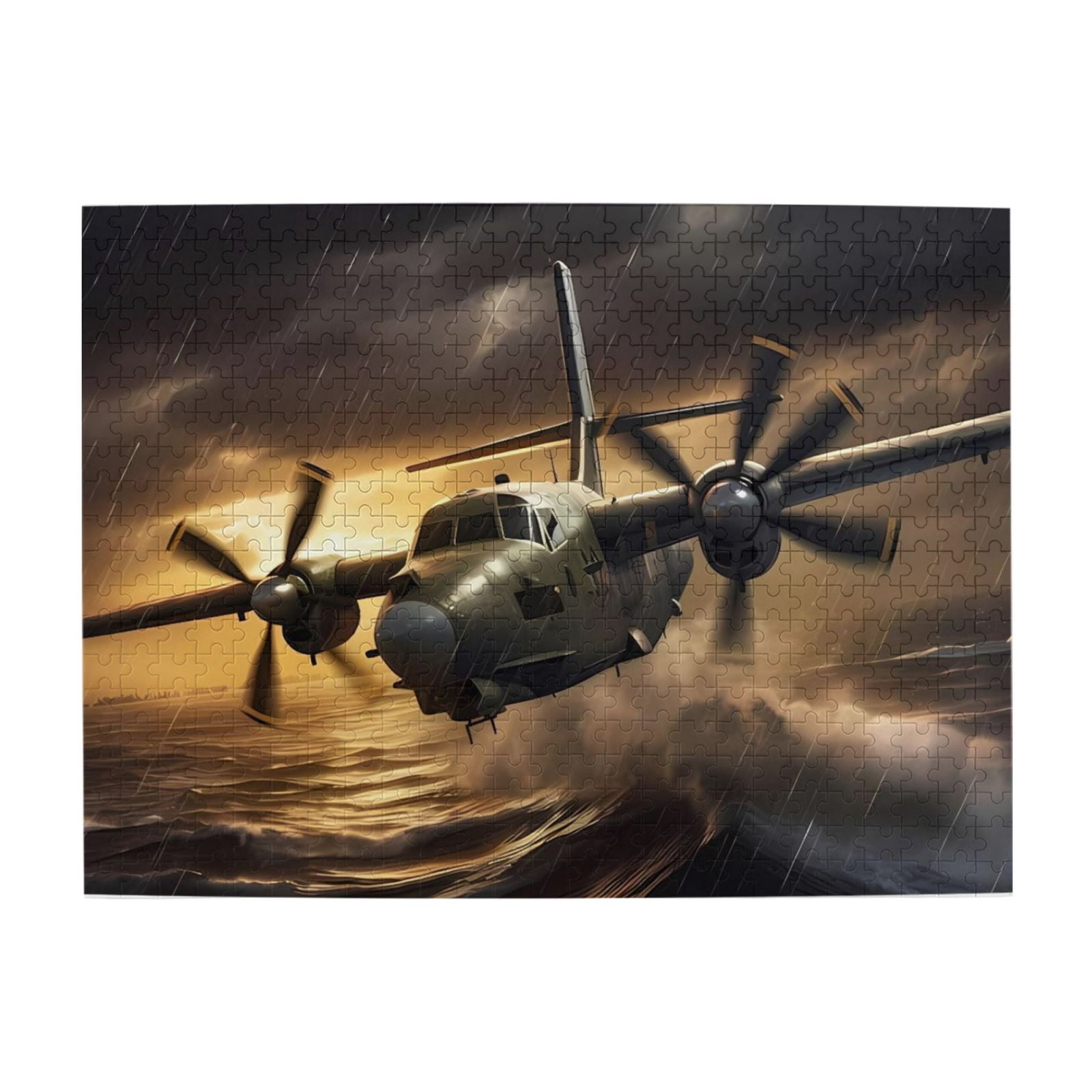 1000 Piece Military Transport Plane Jigsaw Puzzle For Adults Dramatic ...