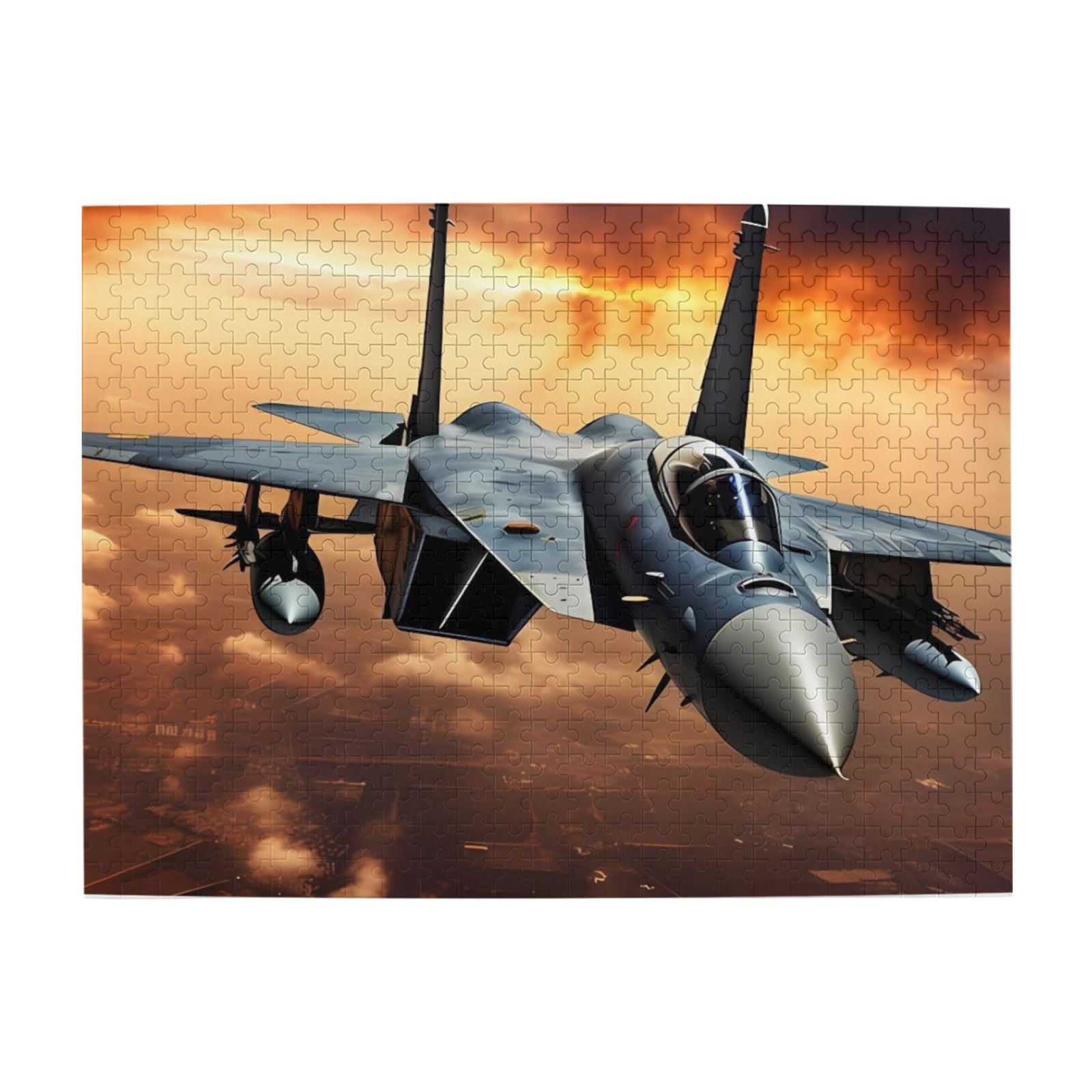 1000 Piece Modern Fighter Jet Jigsaw Puzzle For Adults – Dramatic ...
