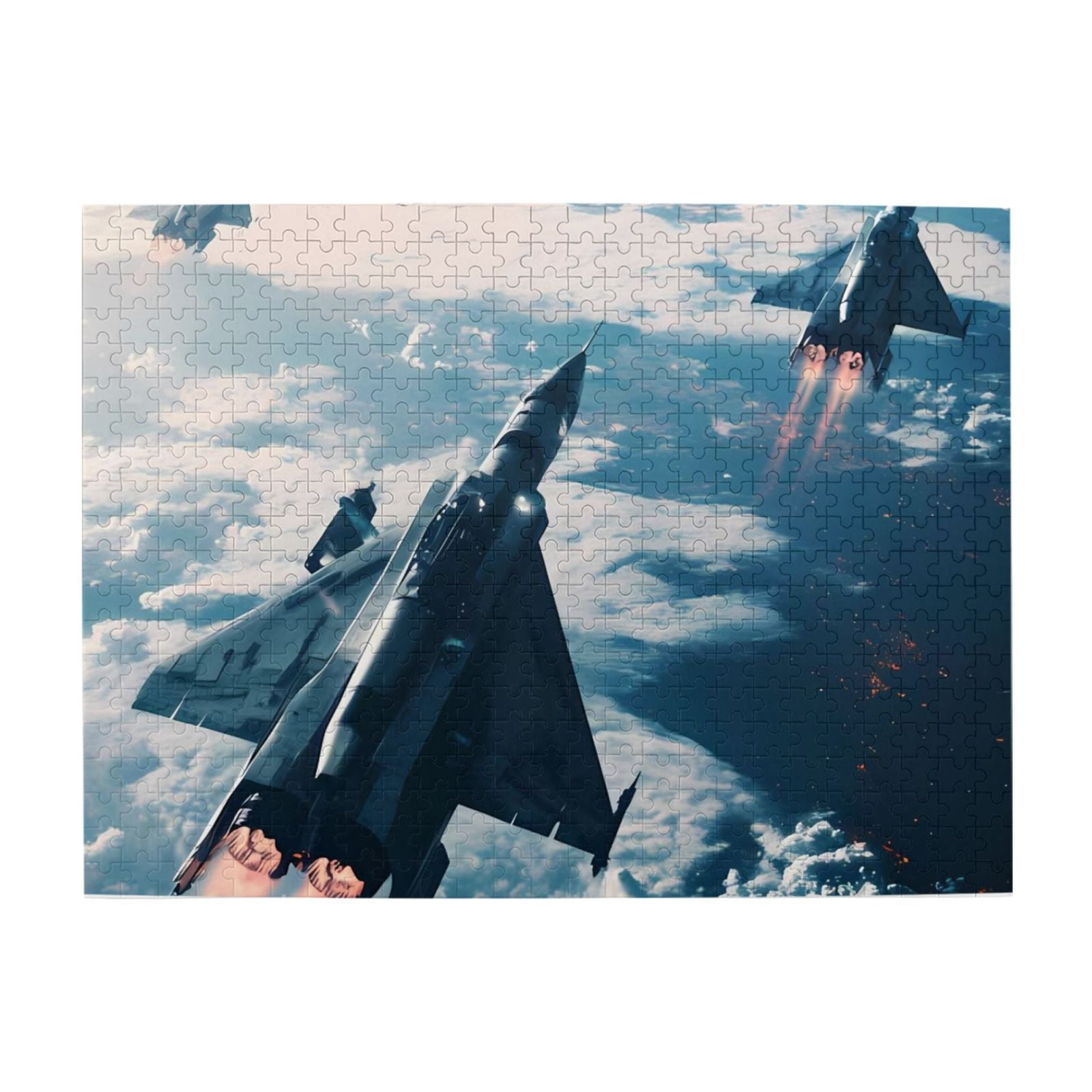 1000 Piece Modern Fighter Jet Jigsaw Puzzle For Adults – Dynamic Aerial ...