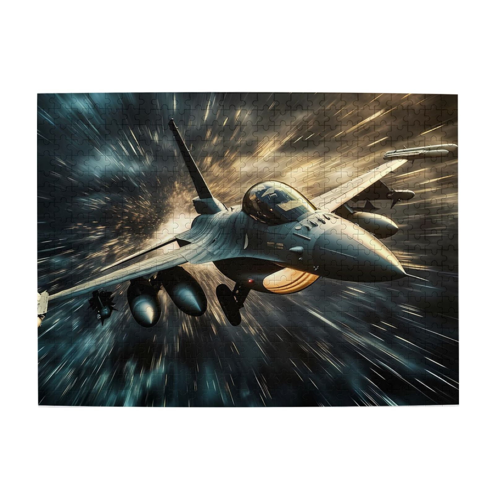 1000 Piece Modern Fighter Jet Jigsaw Puzzle For Adults – Dynamic Speed ...