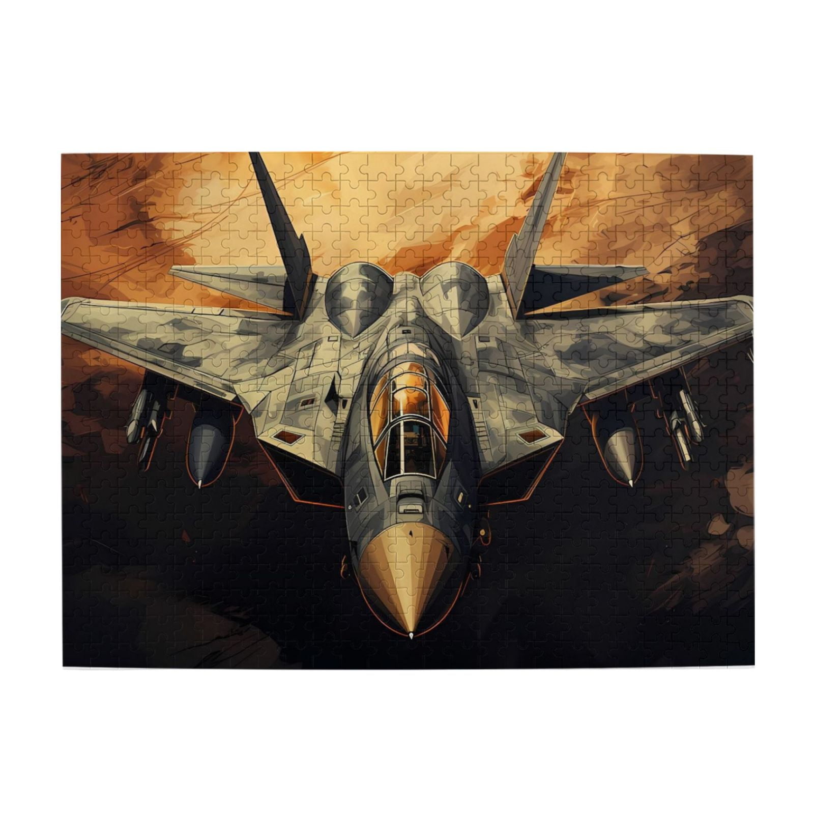 1000 Piece Modern Fighter Jet Wooden Jigsaw Puzzle For Adults ...