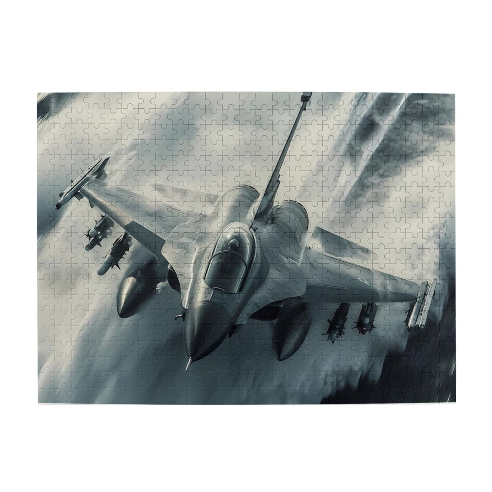 1000 Piece Modern Fighter Jet Wooden Jigsaw Puzzle For Adults – Dynamic ...