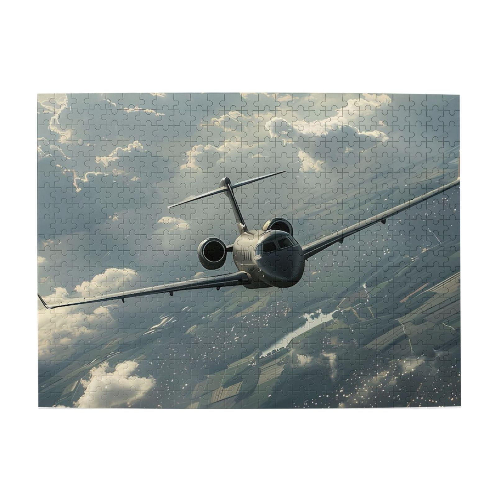 1000 Piece Modern Private Jet Jigsaw Puzzle For Adults – Stunning ...