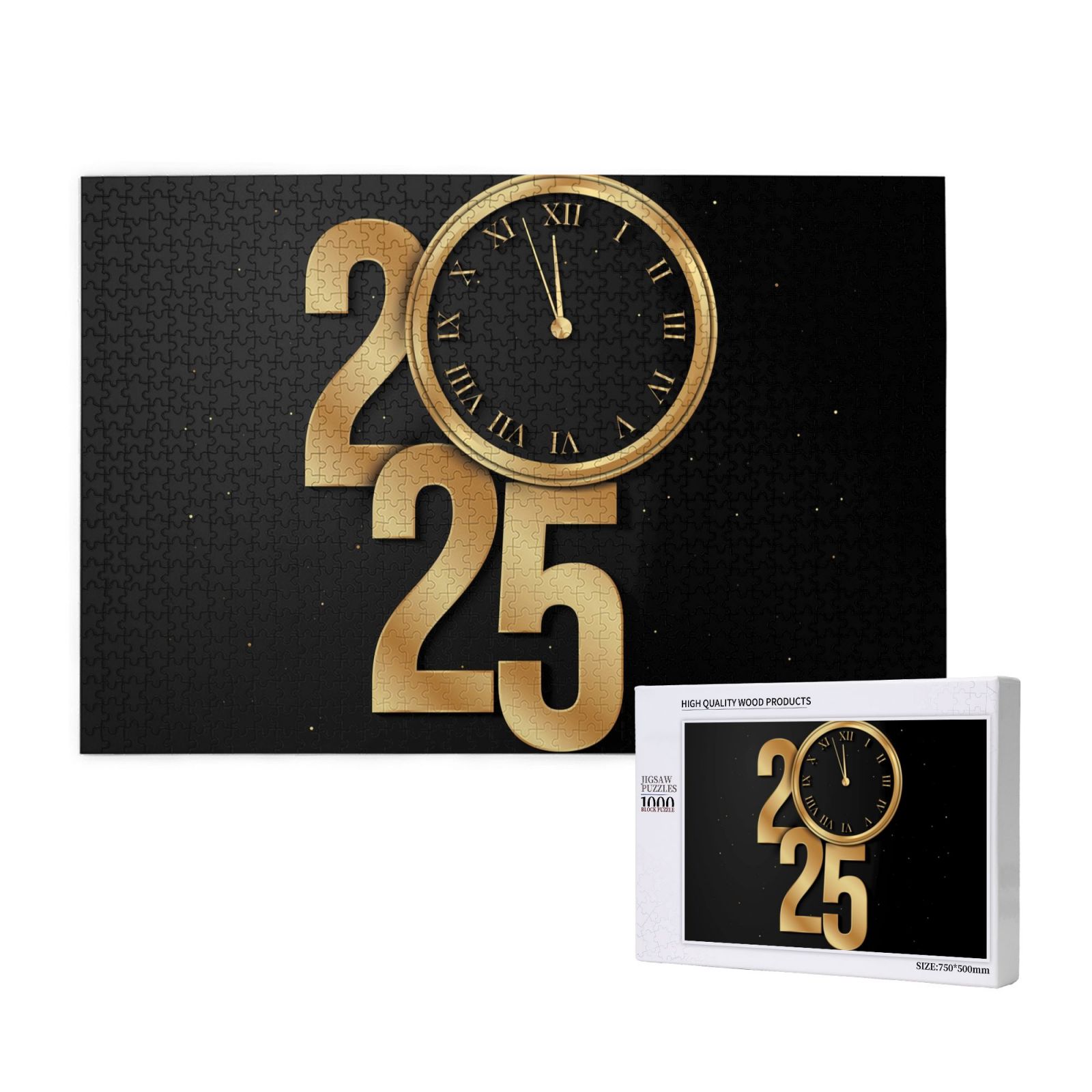 1000 Piece Photo Puzzle 2025 Happy New Year Family Reunion Puzzle ...