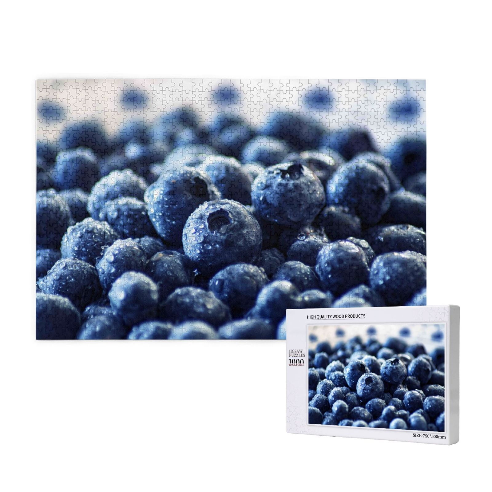 1000 Piece Photo Puzzle Blueberry Family Reunion Puzzle, Wooden Puzzles ...