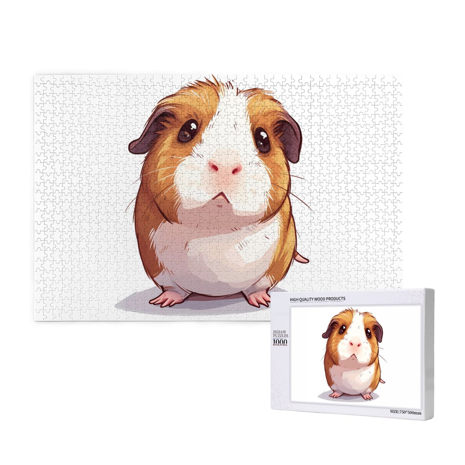 1000 Piece Photo Puzzle Cartoon Guinea Pig Family Reunion Puzzle ...