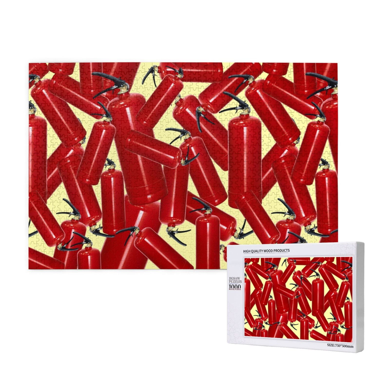 1000 Piece Photo Puzzle Fire Extinguisher Family Reunion Puzzle, Wooden ...