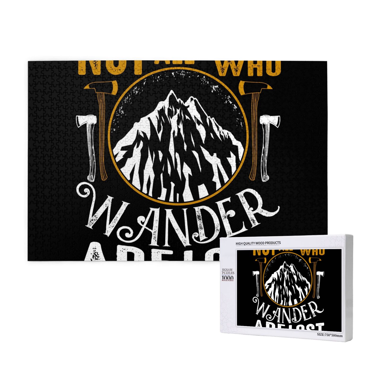 1000 Piece Photo Puzzle Not All Those Who Wander Are Lost 1 Family ...