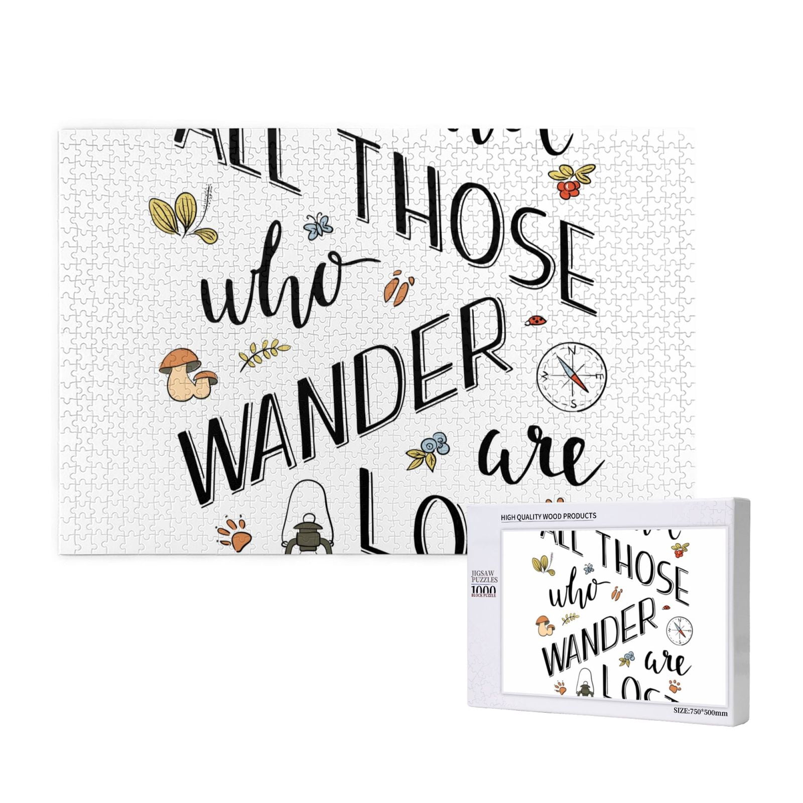 1000 Piece Photo Puzzle Not All Those Who Wander Are Lost A Family ...