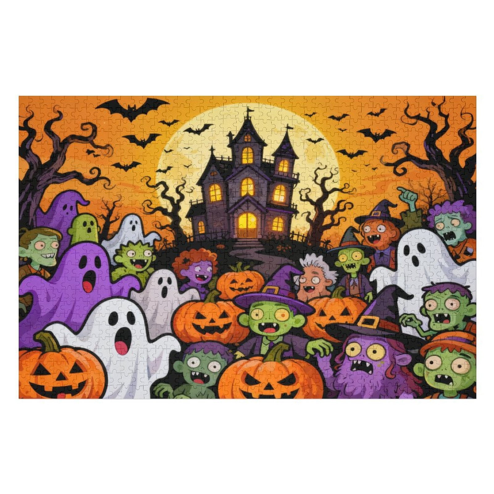 1000 Piece Pumpkin Carnival Puzzle for Adults – Festive Halloween Party ...