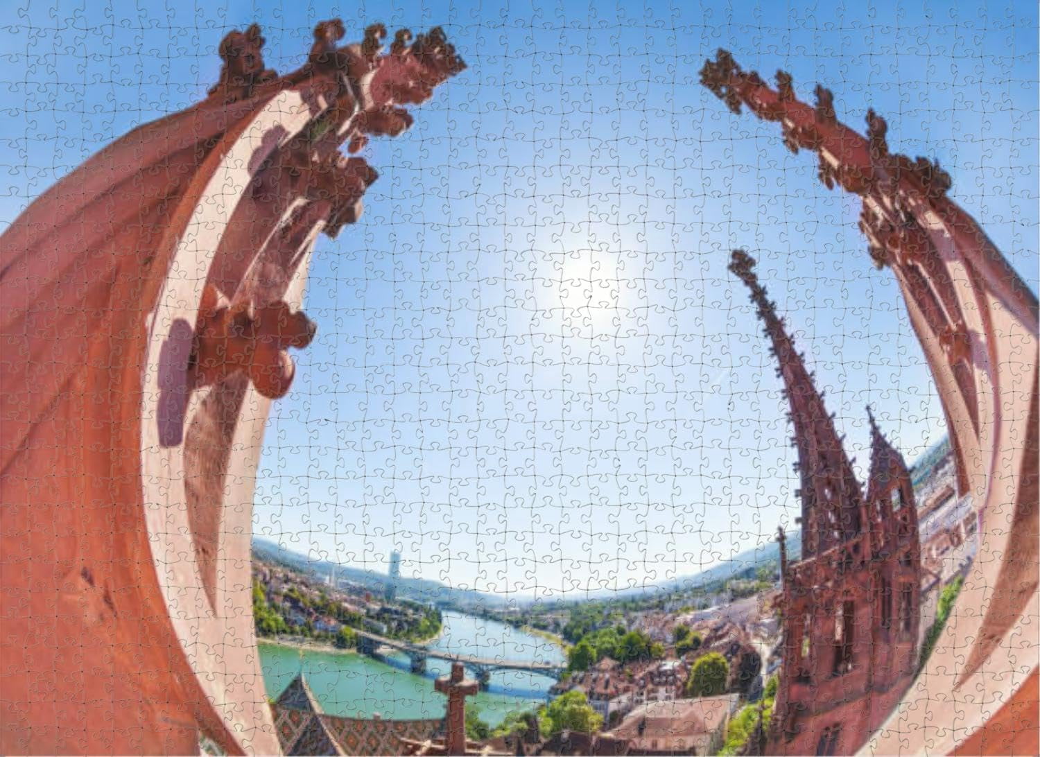 1000 Piece Puzzle for Adults Jigsaw Puzzles Rhine Bank Overlooking from ...