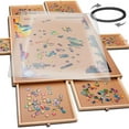 1000 Piece Puzzle Board with Drawers and Cover - Portable Wooden Jigsaw ...
