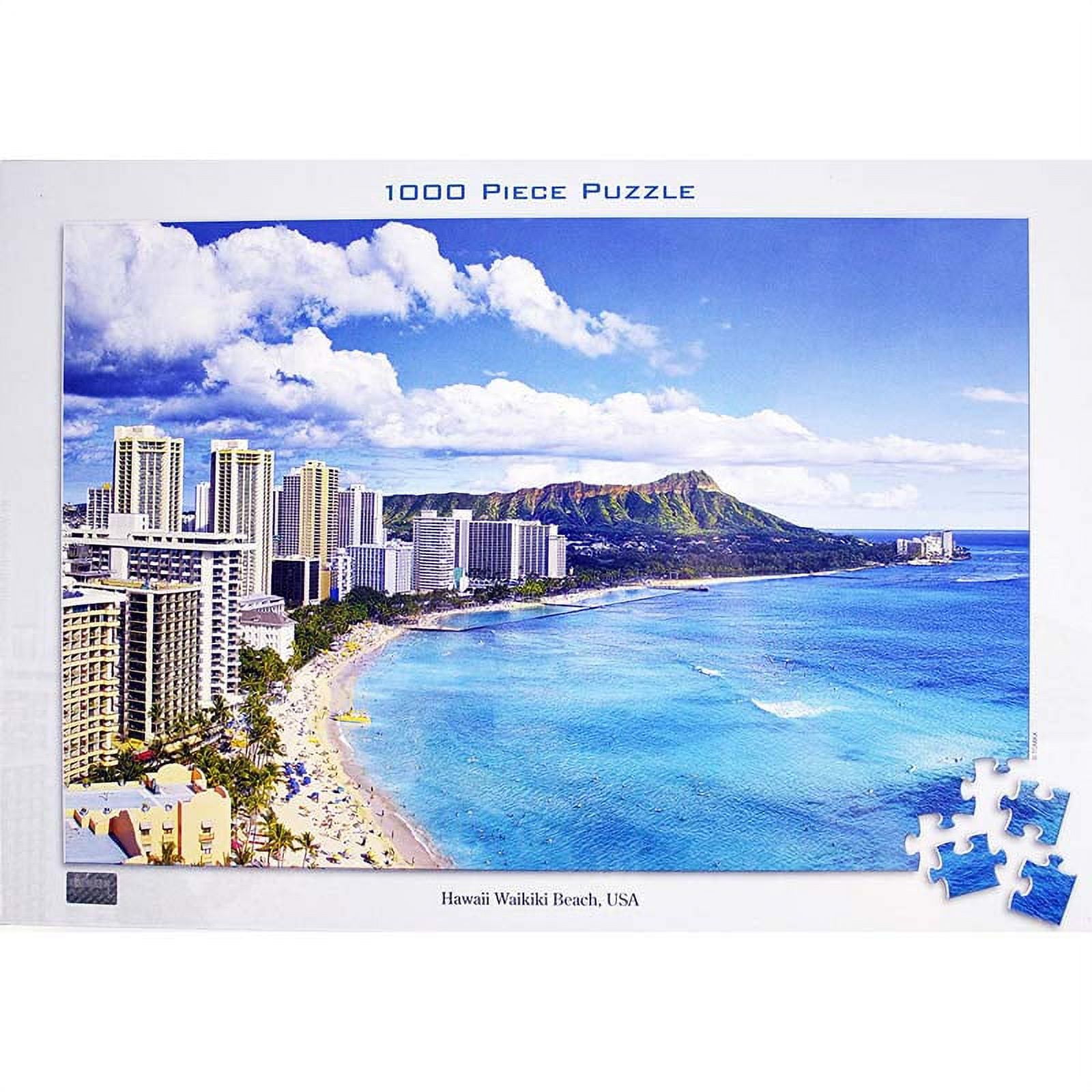 1000 Piece Puzzle - Hawaii Waikiki Beach - Walmart.com