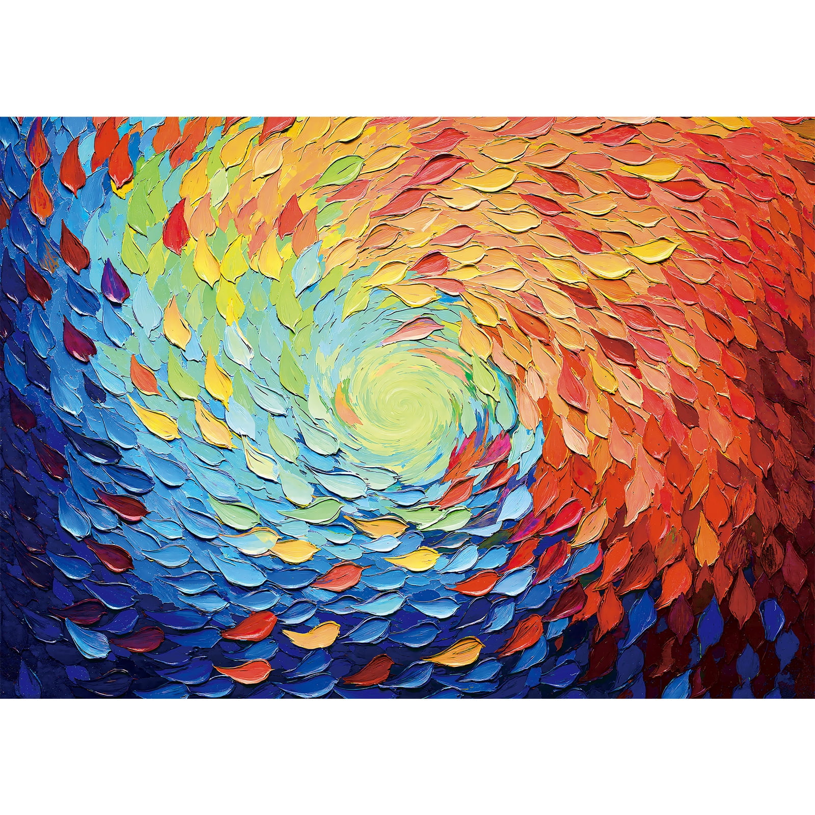 1000 Piece Puzzle for Adults, Colorful Swirl Challenging Jigsaw Puzzle ...
