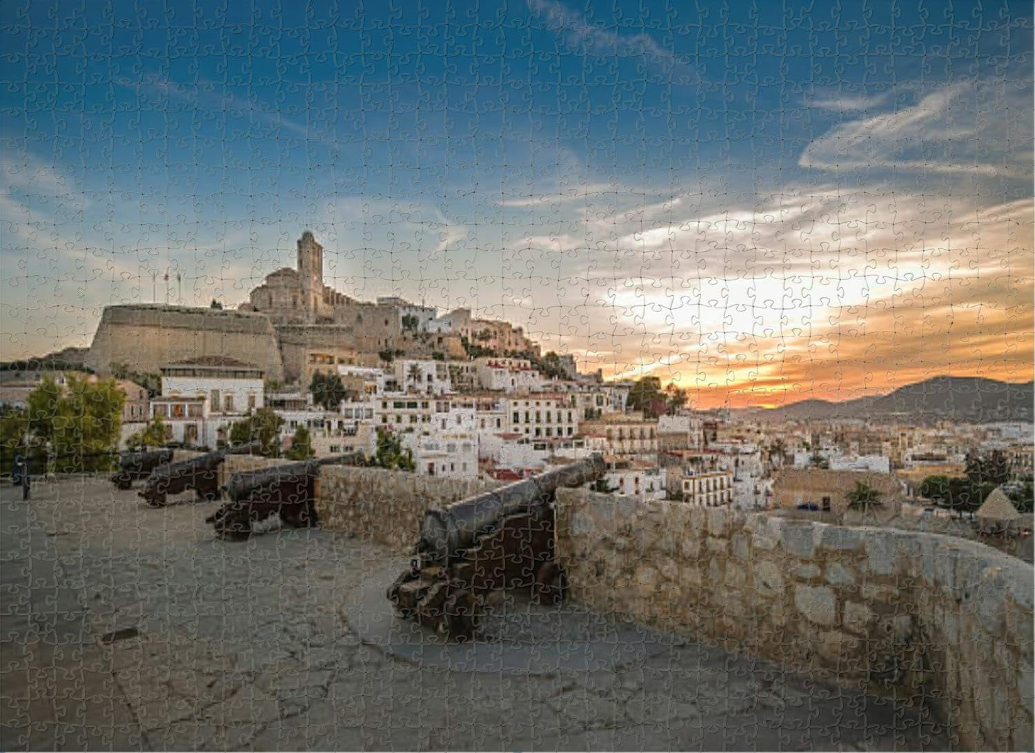 1000 Piece Puzzle for Adults Fortress at Sunsetjigsaw Puzzle for ...