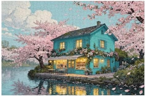 1000 Piece Romantic Coffee Shop DIY Art Puzzle for Adults – Transform ...