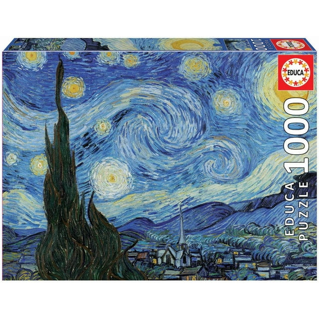 1000 Piece The Starry Night, Vincent Van Gogh Jigsaw Puzzle by Educa ...