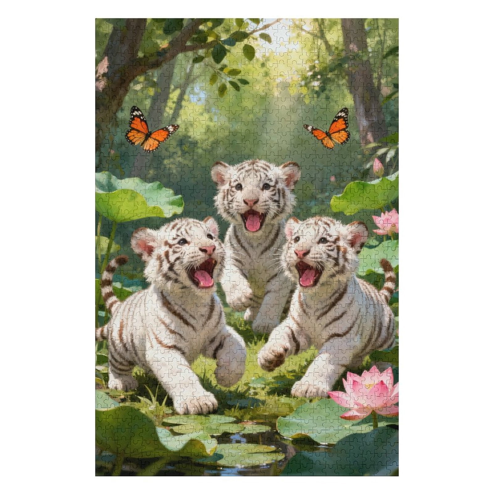 1000 Piece Trio of Tigers Puzzle for Adults – Impossible Hard ...