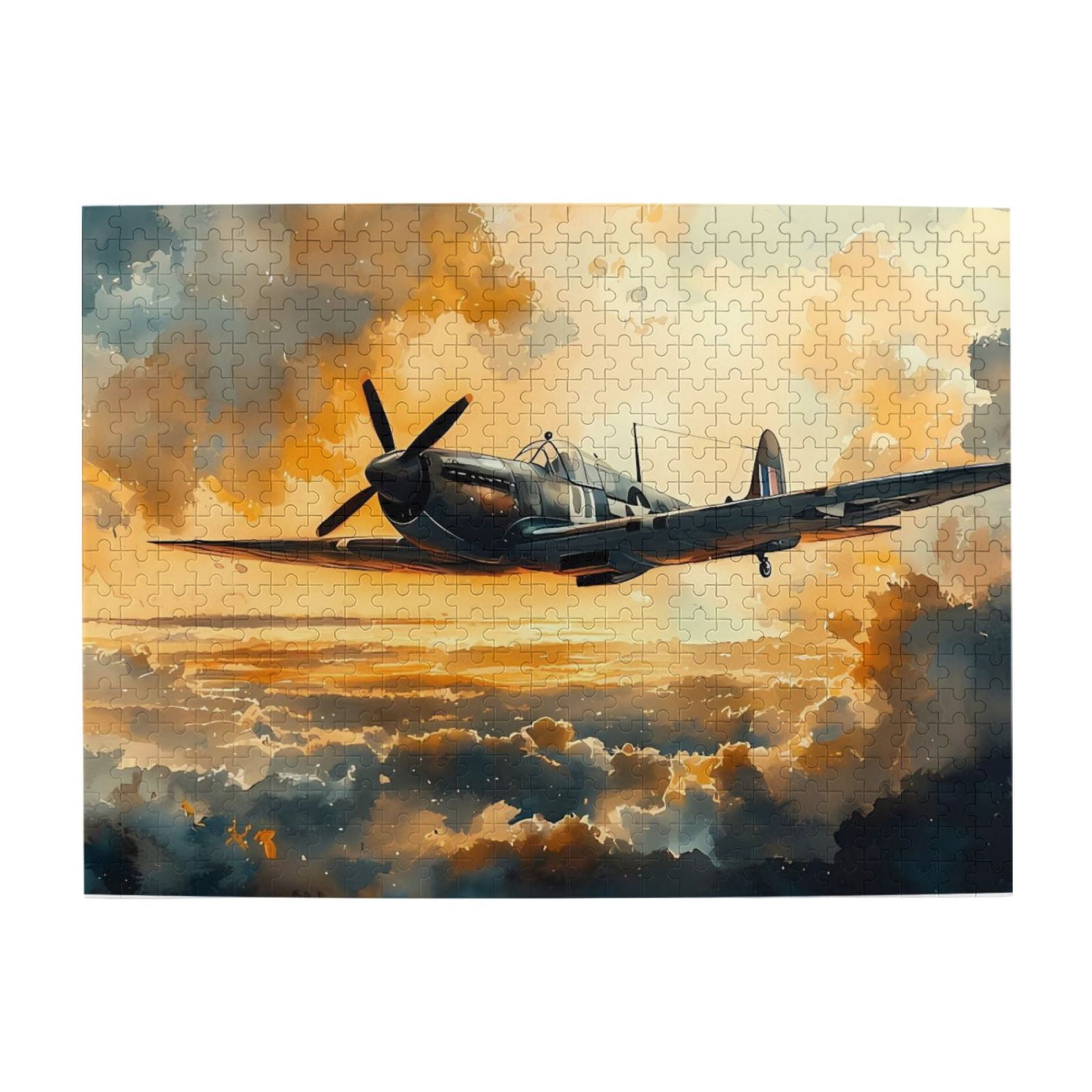 1000 Piece Vintage Fighter Plane Jigsaw Puzzle For Adults – Artistic ...