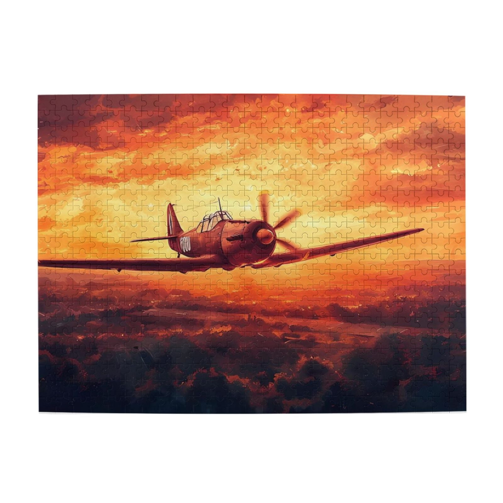 1000 Piece Vintage Fighter Plane Jigsaw Puzzle For Adults – Challenging ...