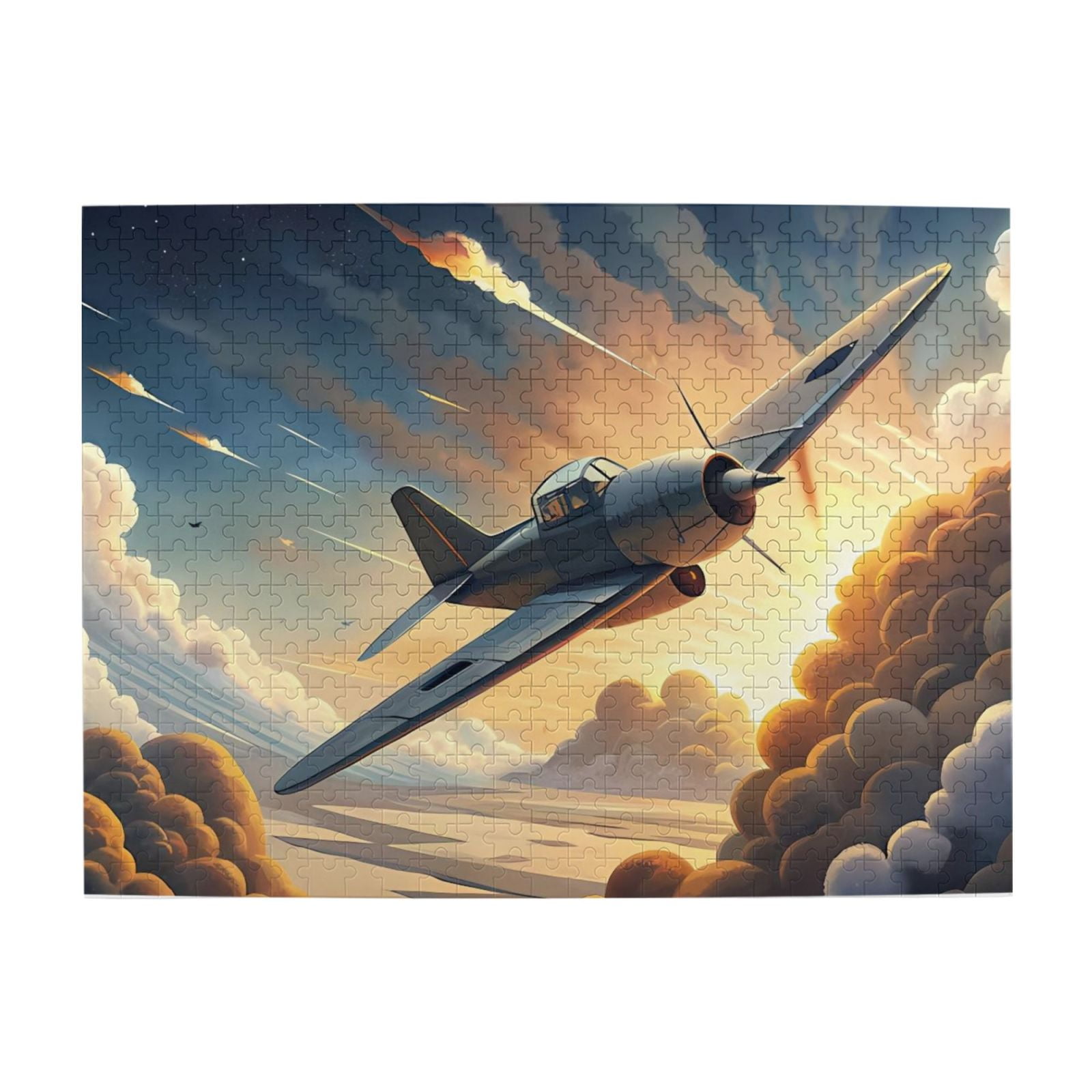 1000 Piece Vintage Fighter Plane Jigsaw Puzzle For Adults – Dynamic Sky ...