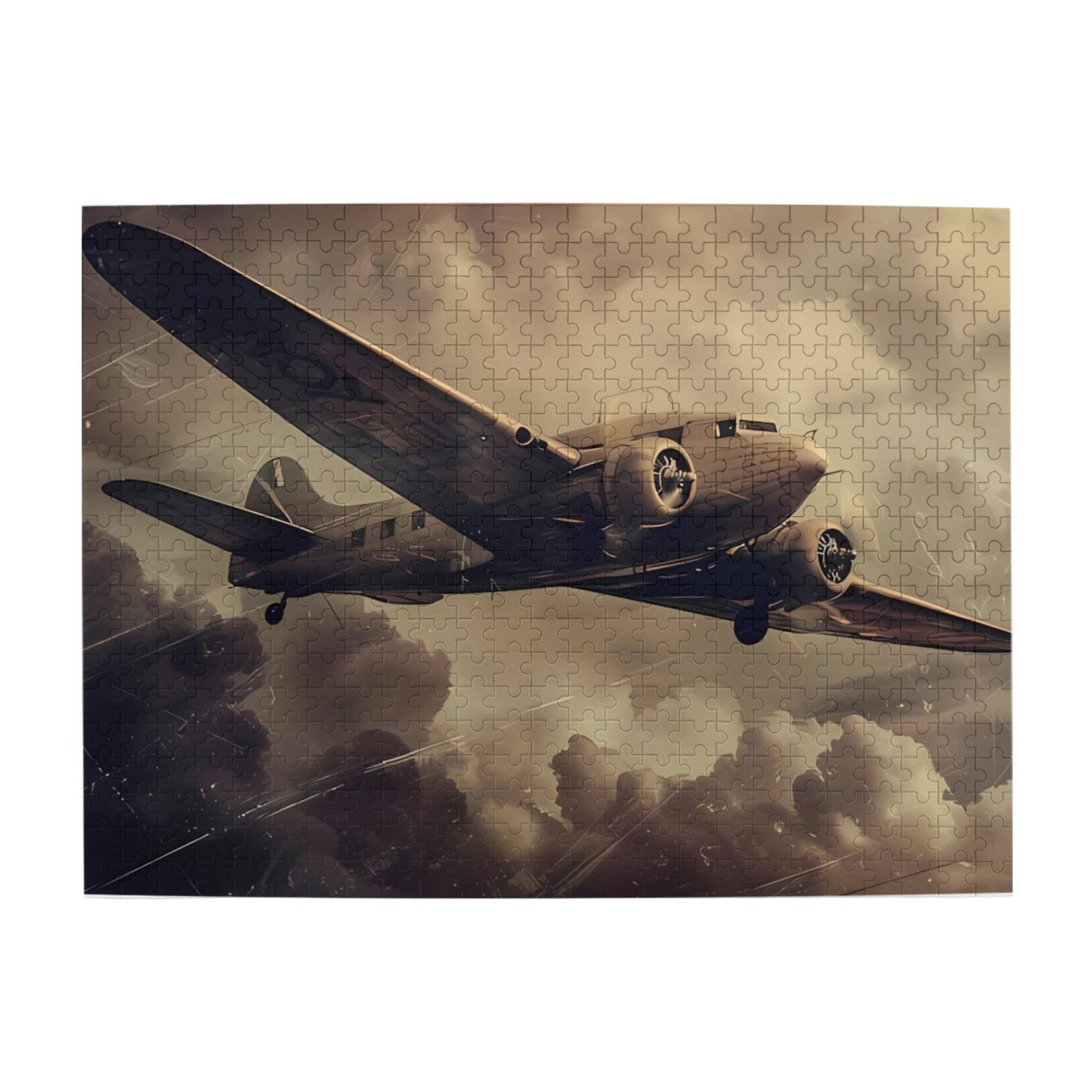 1000 Piece Vintage WWII Airplane Wooden Jigsaw Puzzle For Adults ...