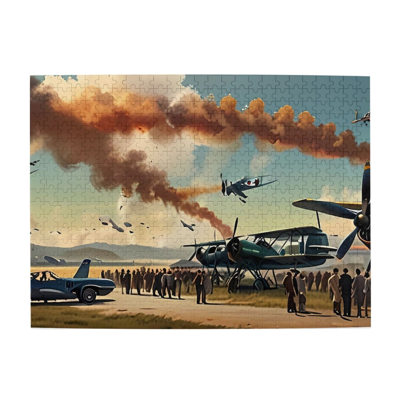 1000 Piece Vintage WWII Airshow Jigsaw Puzzle For Adults – Challenging ...