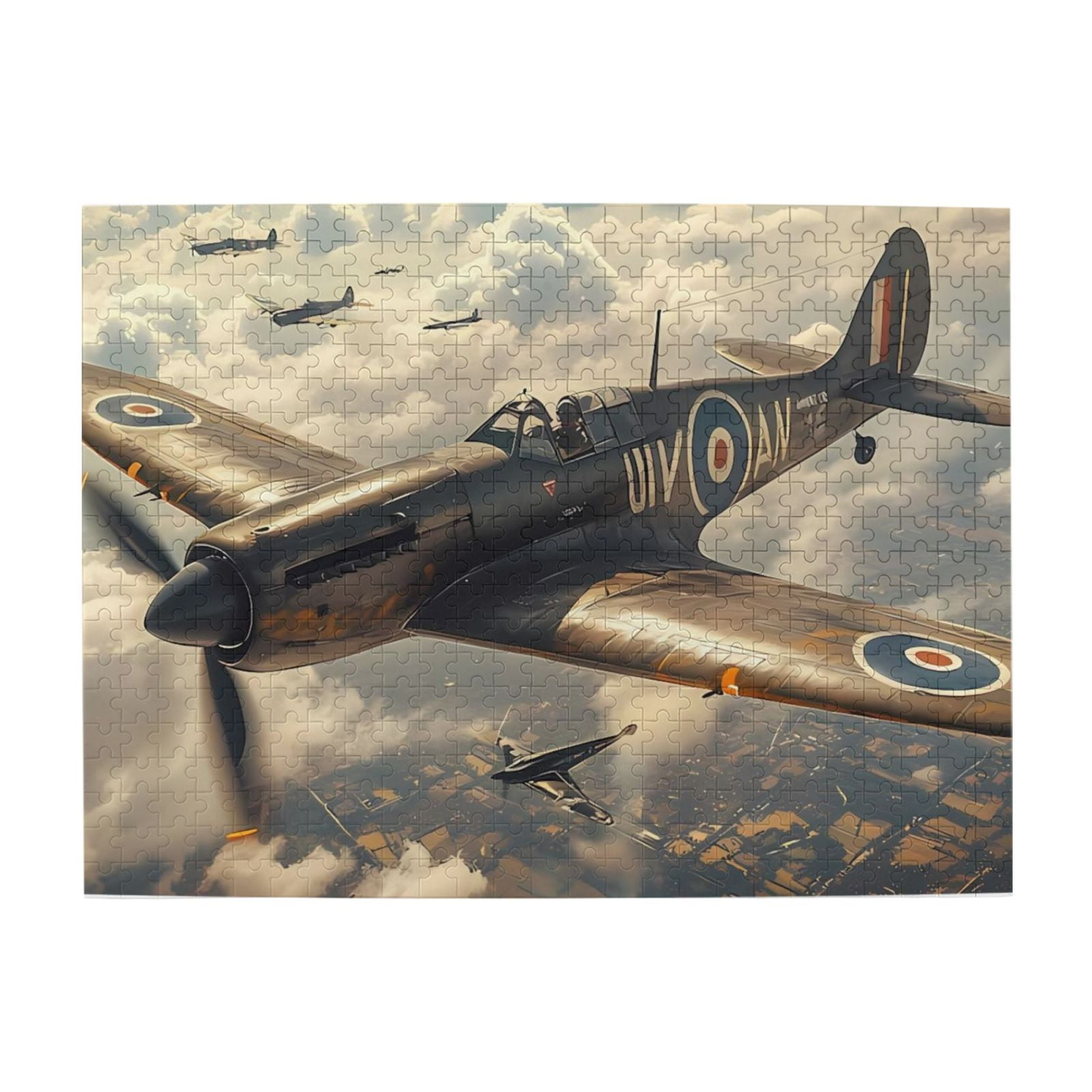 1000 Piece Vintage WWII Fighter Plane Jigsaw Puzzle For Adults ...