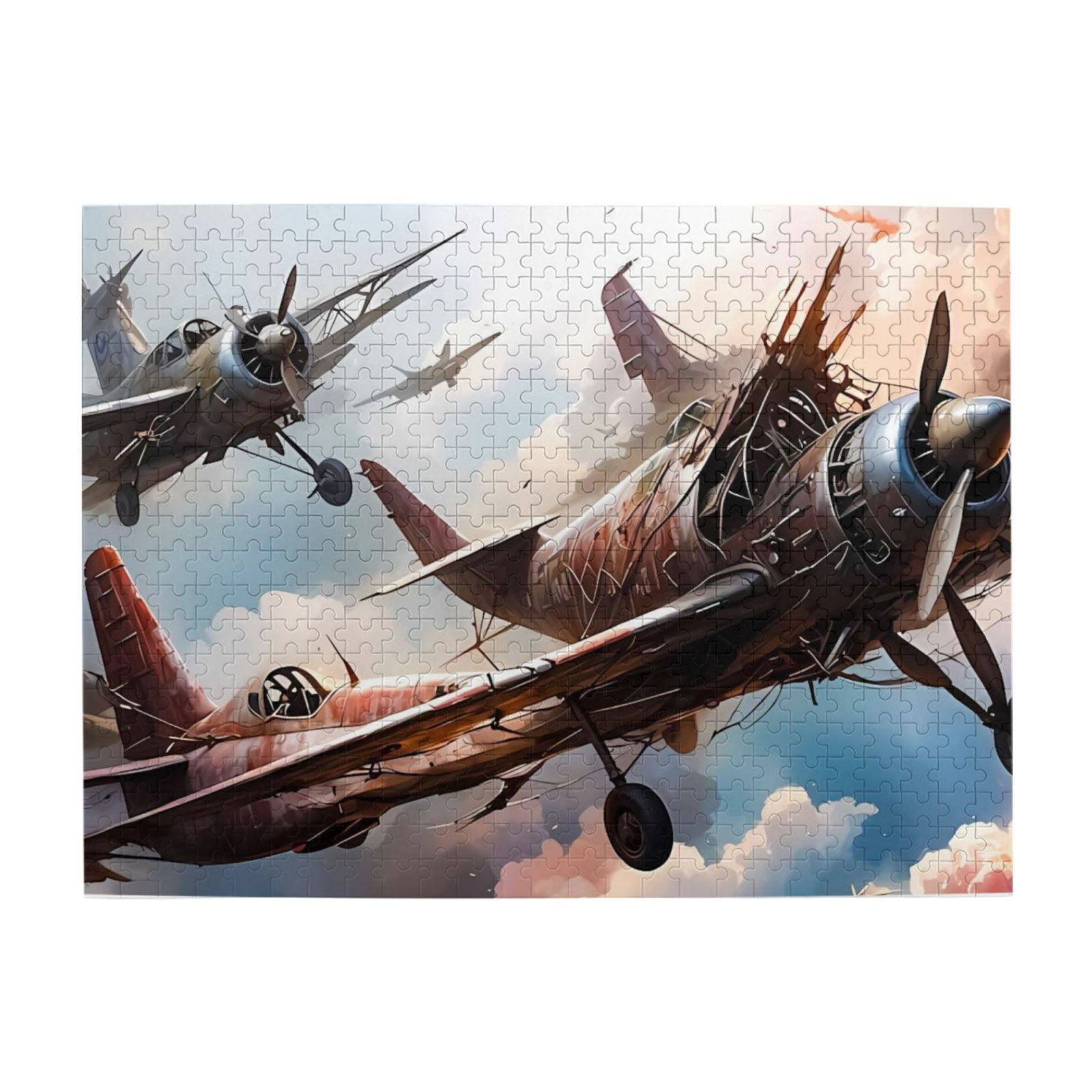 1000 Piece Vintage WWII Fighter Planes Jigsaw Puzzle For Adults ...