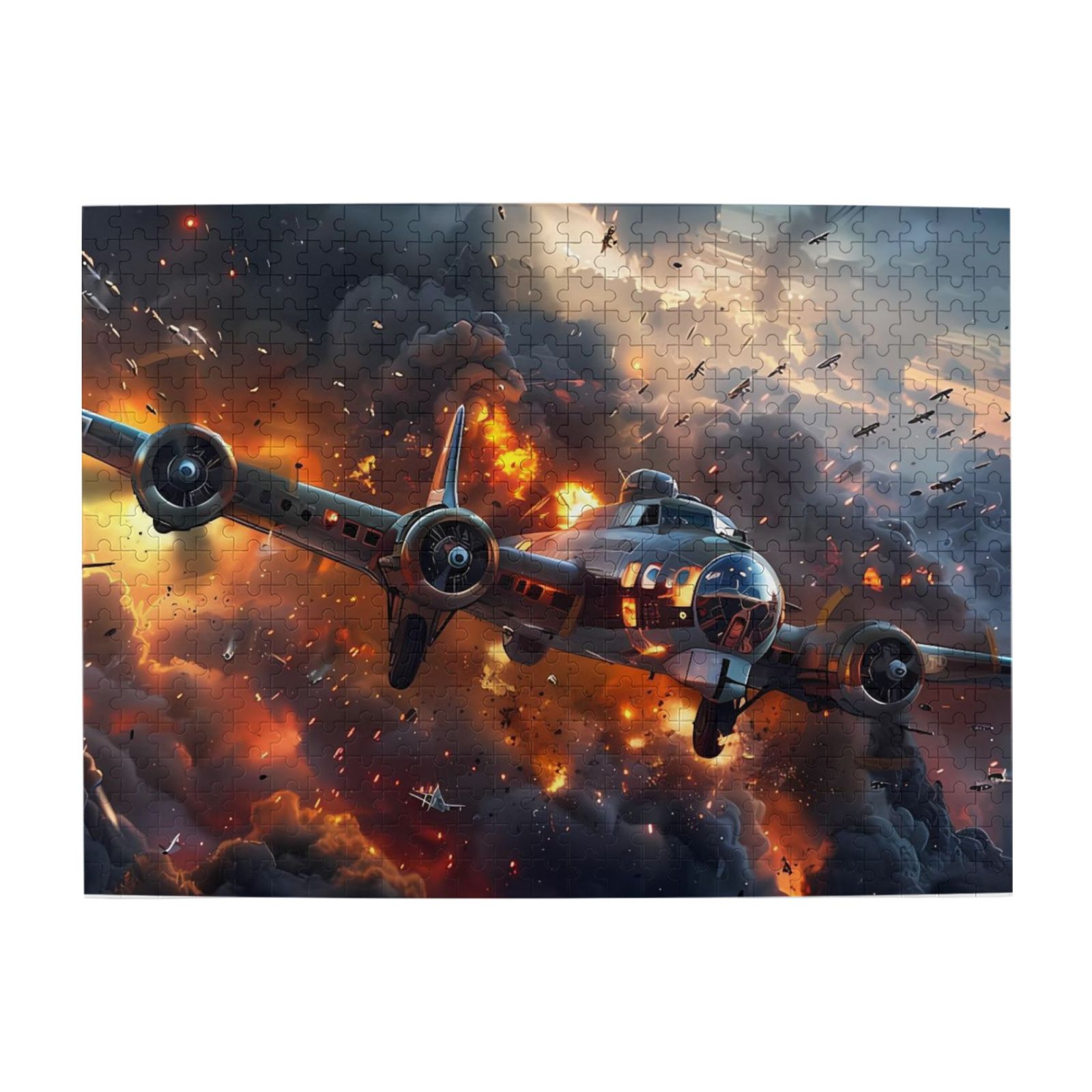 1000 Piece WWII Aerial Battle Jigsaw Puzzle For Adults – Epic Military ...