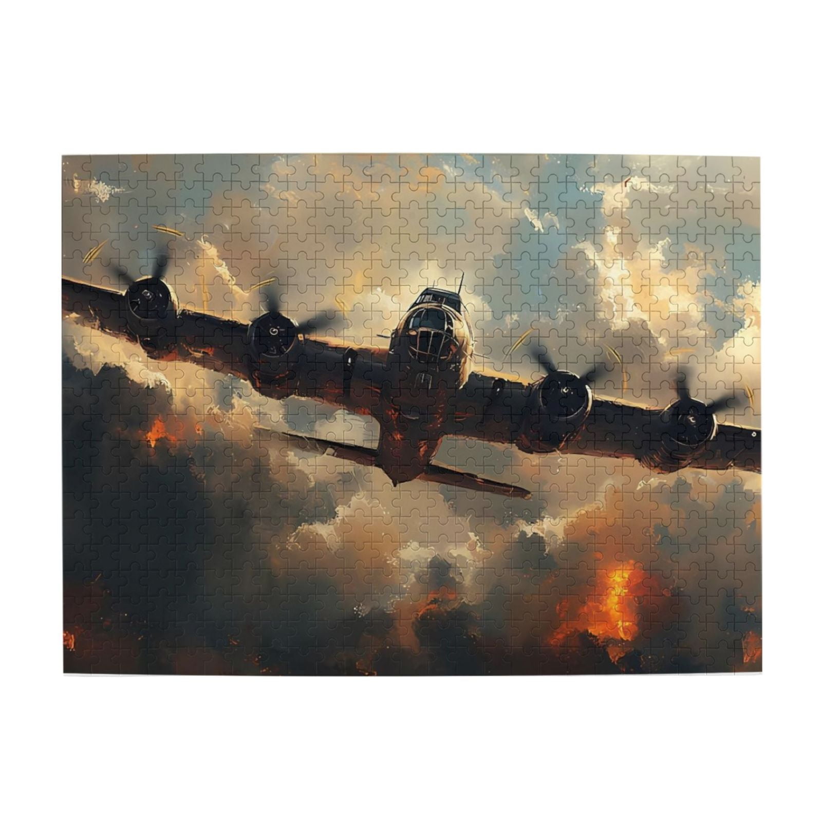 1000 Piece WWII Bomber Jigsaw Puzzle For Adults – Dramatic Military ...