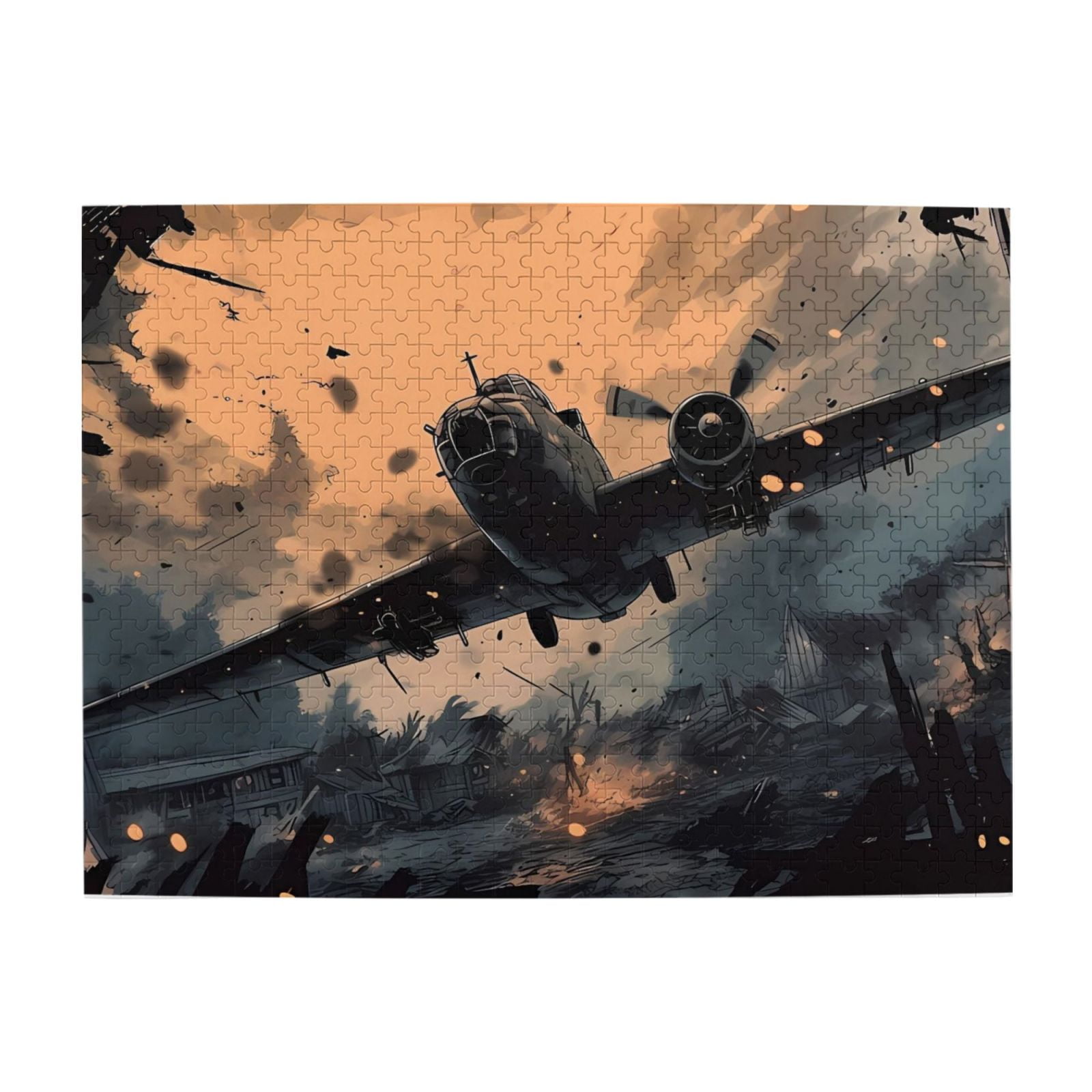 1000 Piece WWII Bomber Plane Jigsaw Puzzle For Adults Stunning Military ...
